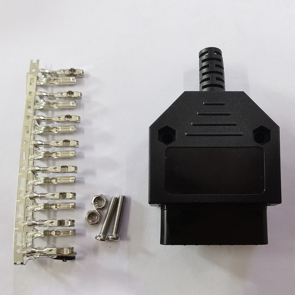 ABS PVC OBD2 Female Connector Replacement Multipurpose With Lock